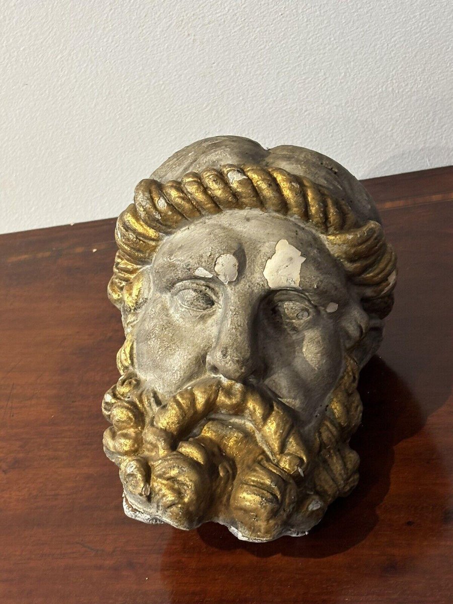 Greek God Bust in Plaster for sale at Pamono