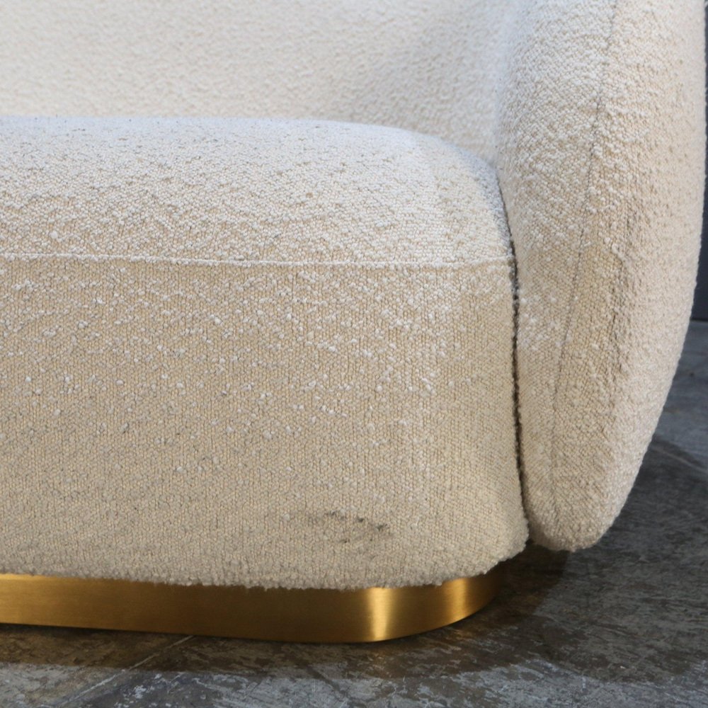 Brice Sofa in White Bouclé from Eichholtz for sale at Pamono