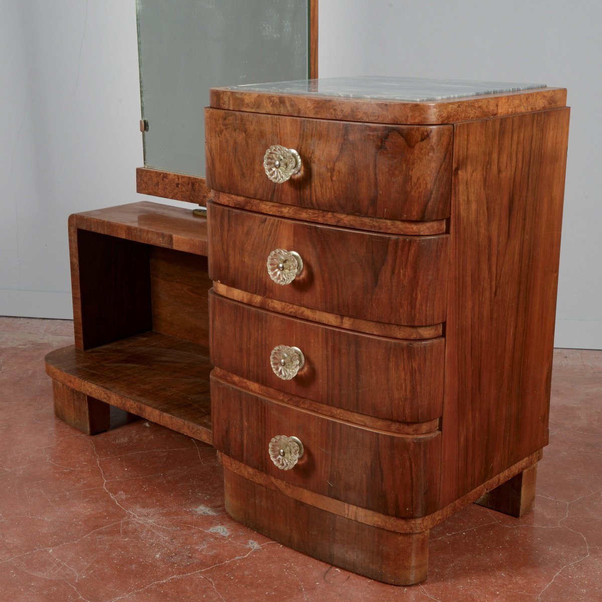 Art Deco Dressing Table with Movable Mirror for sale at Pamono