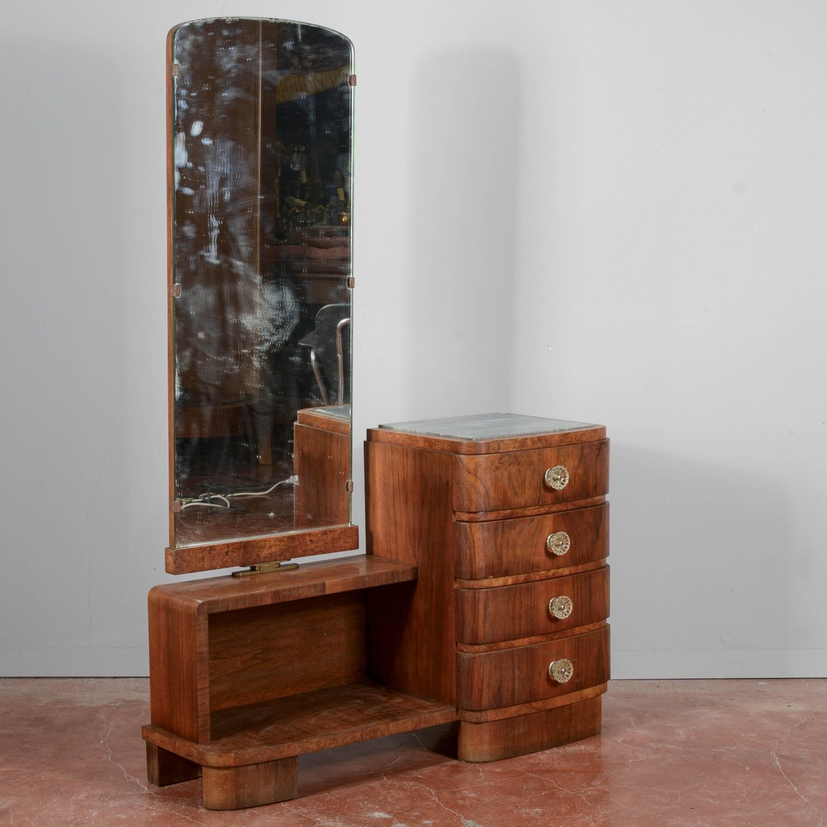 Art Deco Dressing Table with Movable Mirror for sale at Pamono