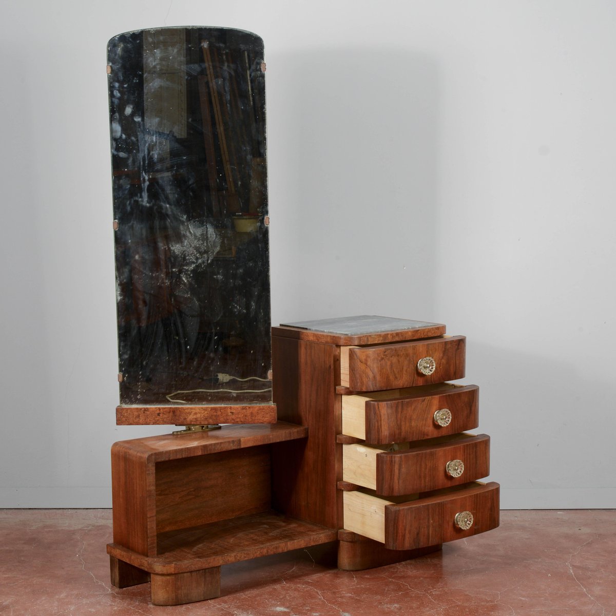 Art Deco Dressing Table with Movable Mirror for sale at Pamono