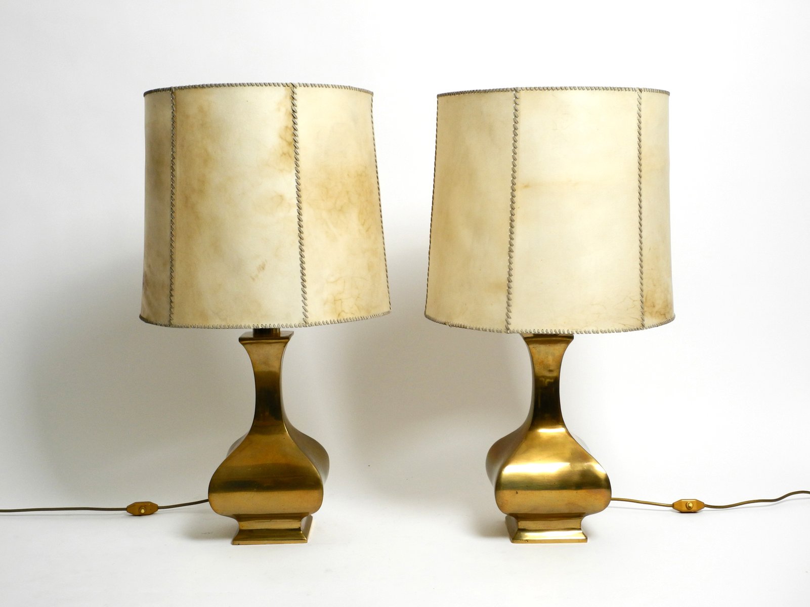 Large Italian Brass Table Lamps by Il Punto, 1950s, Set of 2 for sale ...