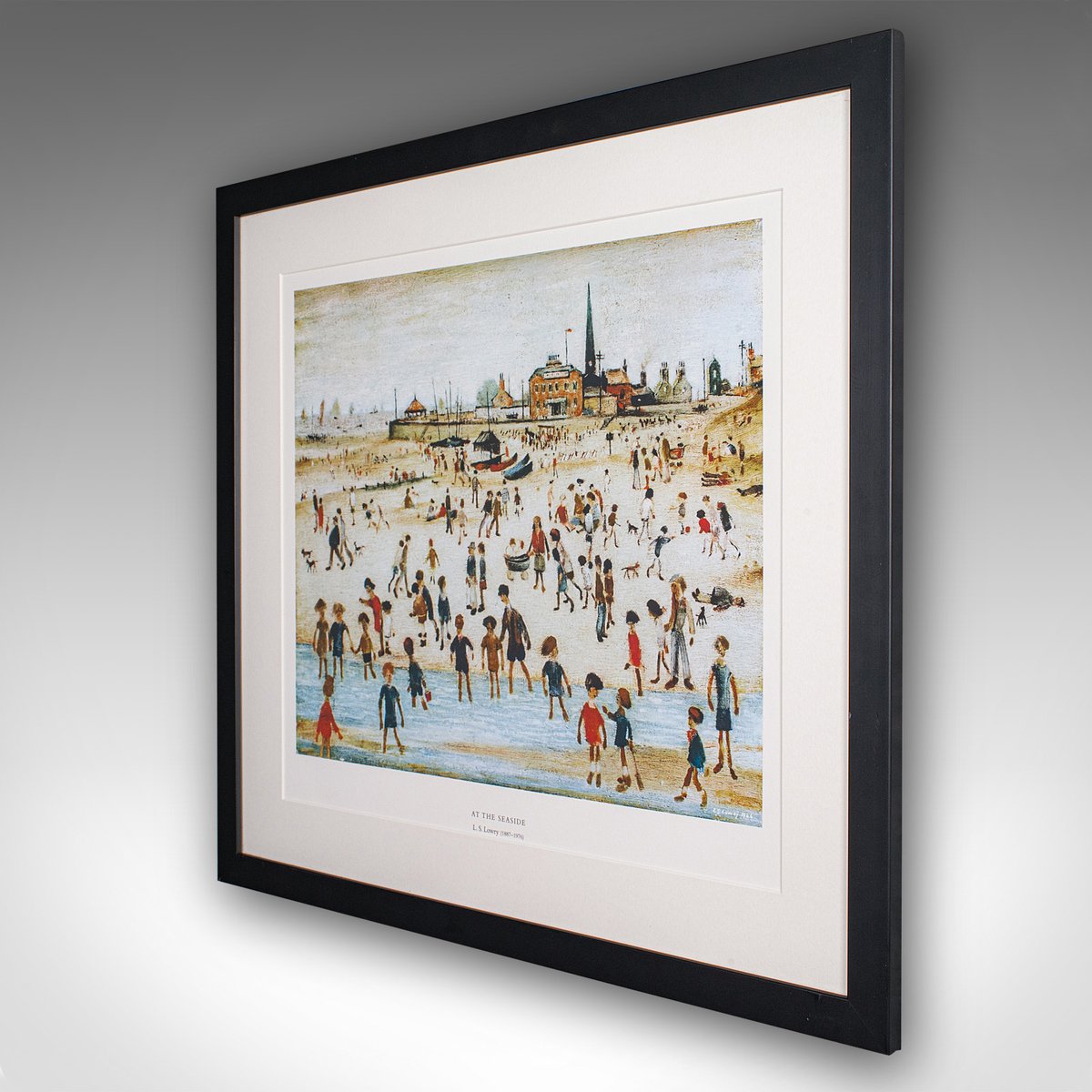 LS Lowry, At the Seaside, 1990s, Print for sale at Pamono