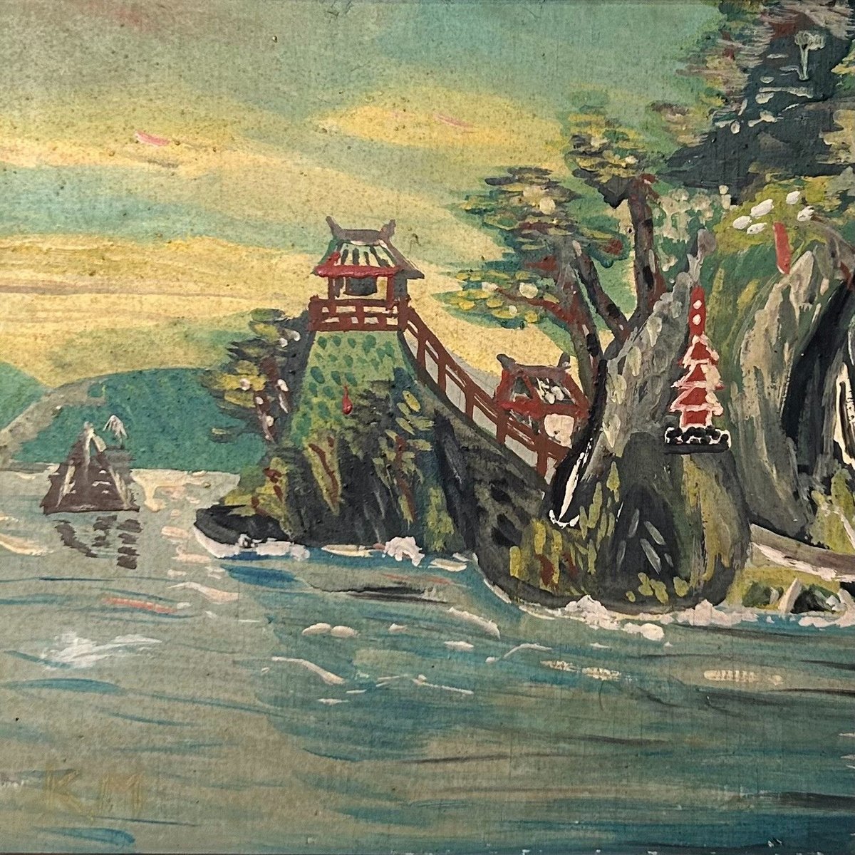 Japanese Artist, Shōwa Period Landscape, Oil Painting, 1950s for sale ...