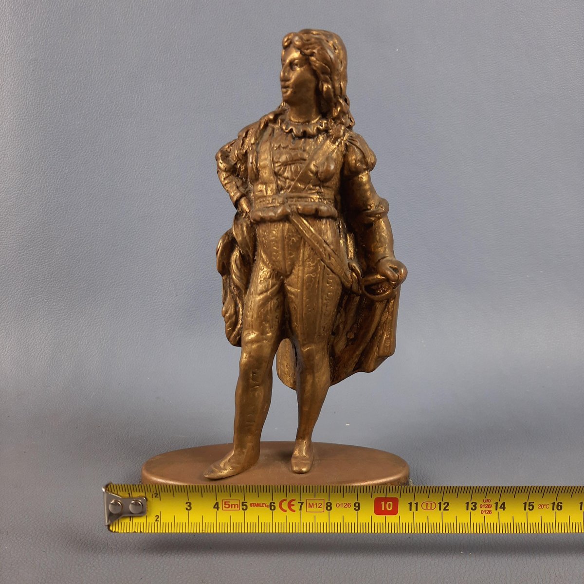 Vintage French Bronze Prince Swordsman Statue, 1950s for sale at Pamono