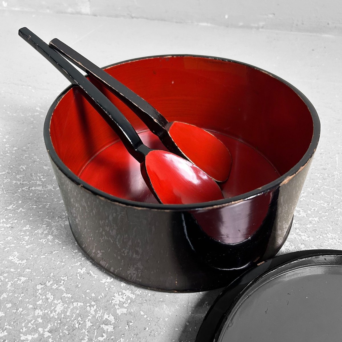 Japanese Tea Storage Box with Spoons, 1920s, Set of 3 for sale at Pamono