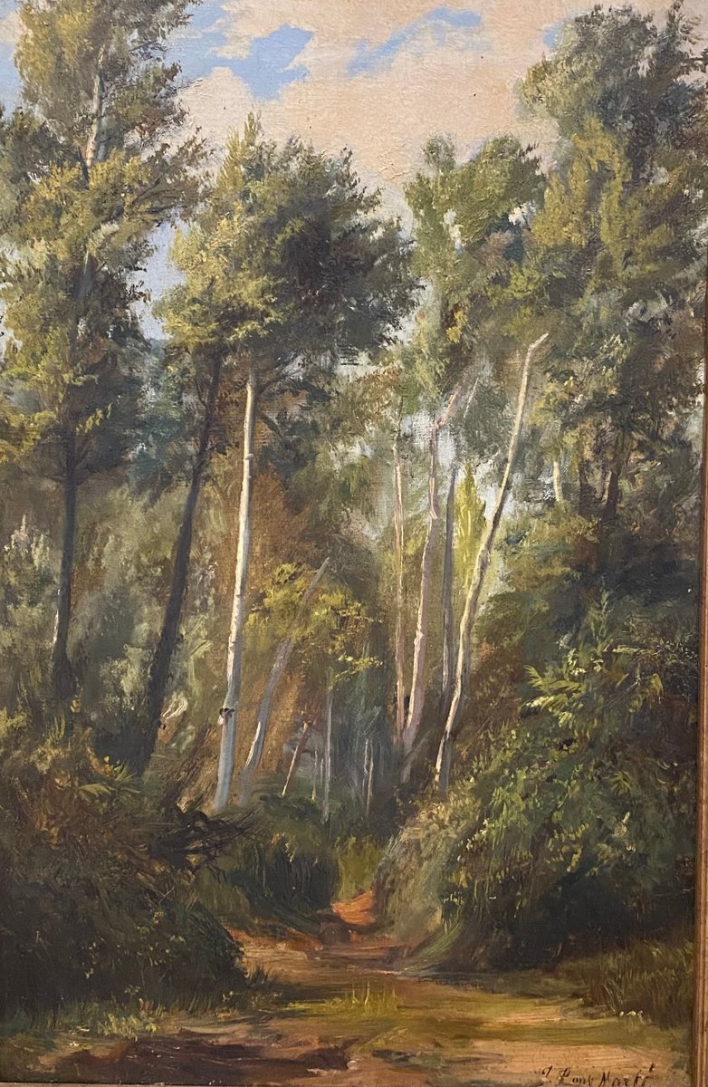 Jaume Pons Martí, Forest Landscape, 1800s-1900s, Oil on Canvas for sale ...