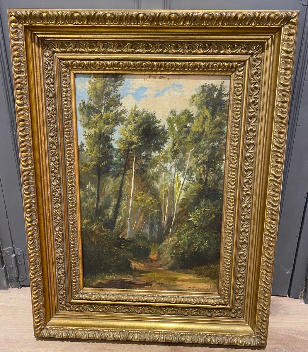 Jaume Pons Martí, Forest Landscape, 1800s-1900s, Oil on Canvas for sale ...