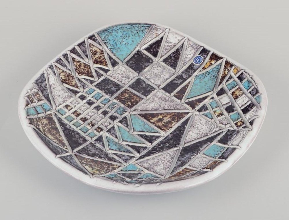 Große Keramikschale von Ingrid Atterberg für Upsala Ekeby, 1960er bei ...