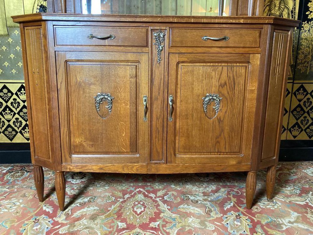 Art Deco Two Body Sideboard in Oak for sale at Pamono