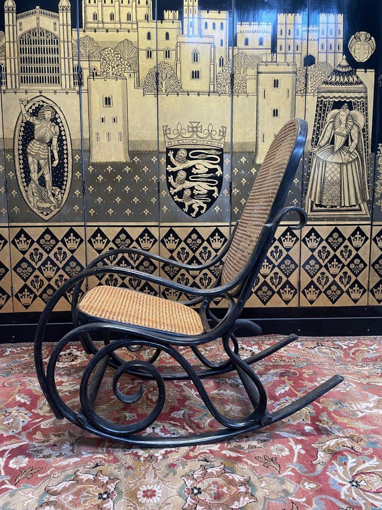 Stained Bentwood Rocking Chair for sale at Pamono