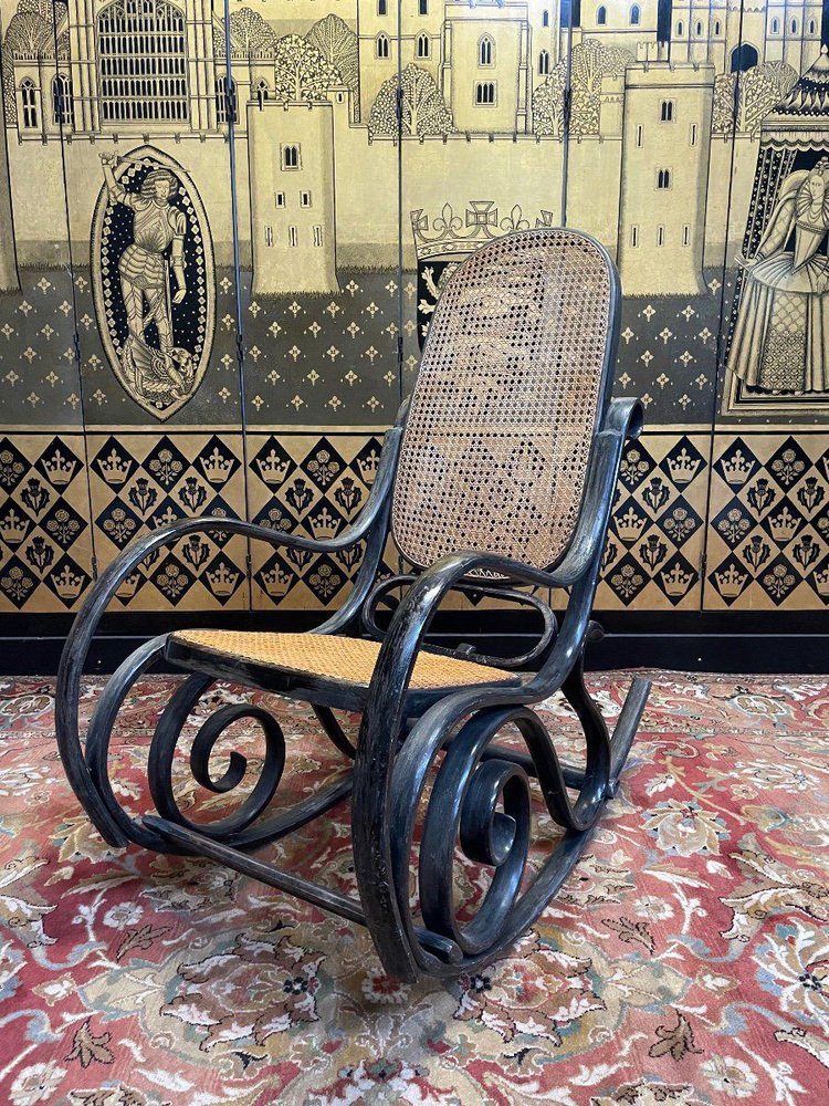 Stained Bentwood Rocking Chair for sale at Pamono