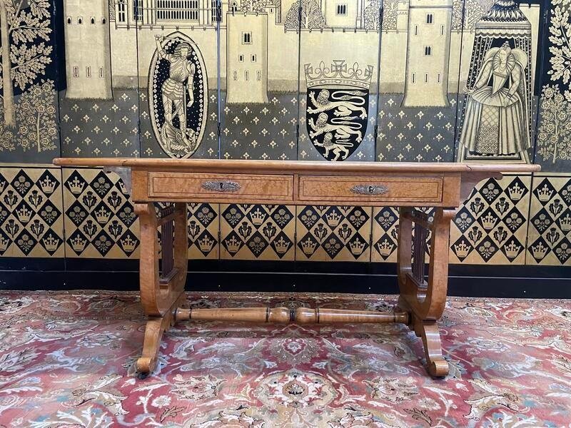 Charles X Style Lyre Desk for sale at Pamono