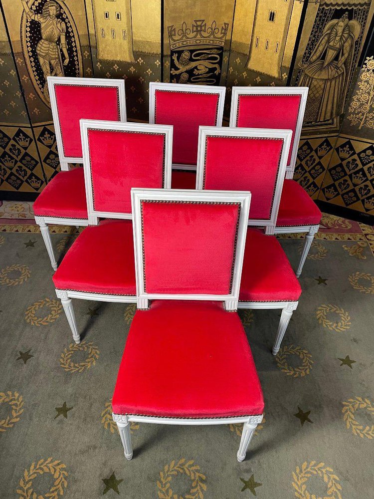 Louis XVI Chairs, Set of 6 for sale at Pamono