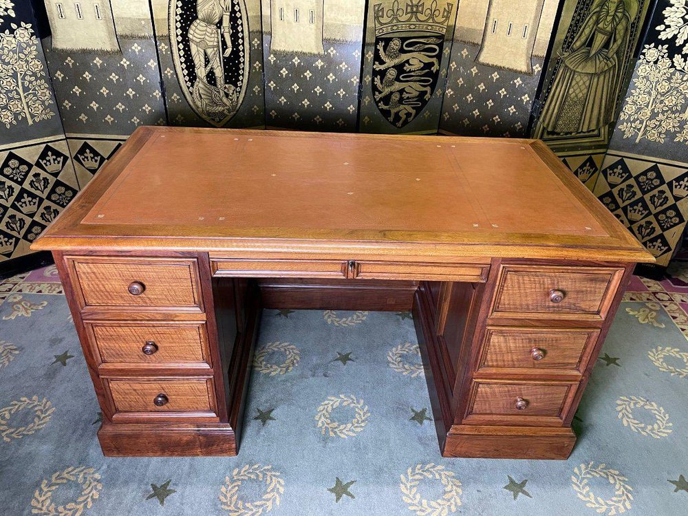 Ministers Desk with Walnut Boxes for sale at Pamono