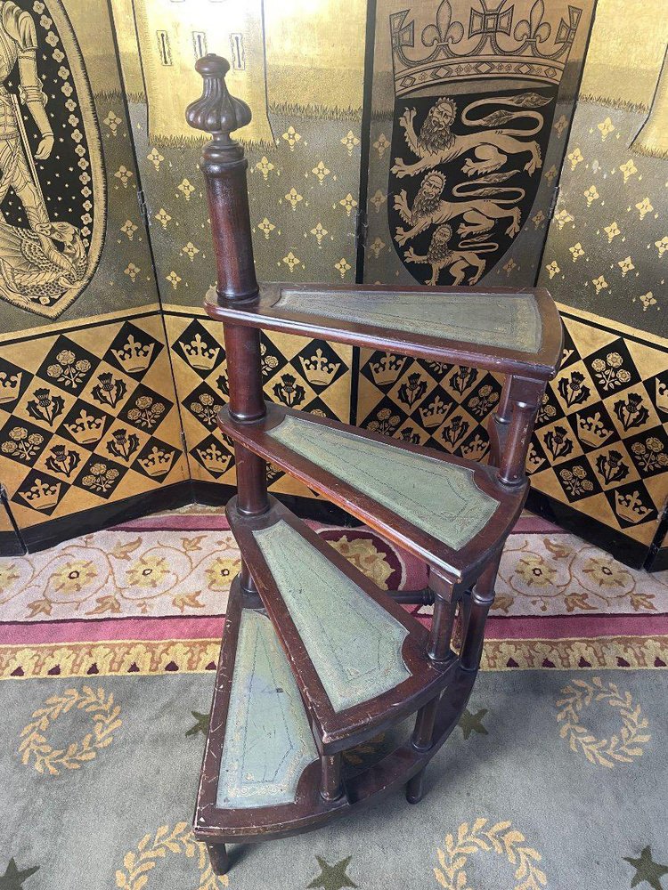 20th Century English Library Stairs for sale at Pamono