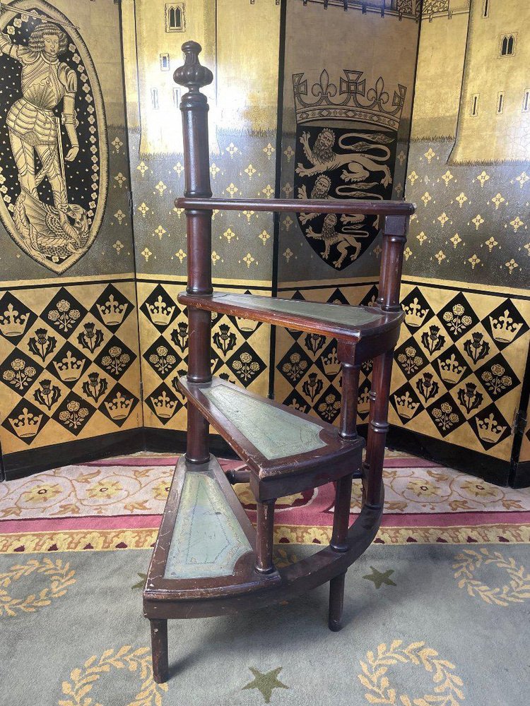20th Century English Library Stairs for sale at Pamono