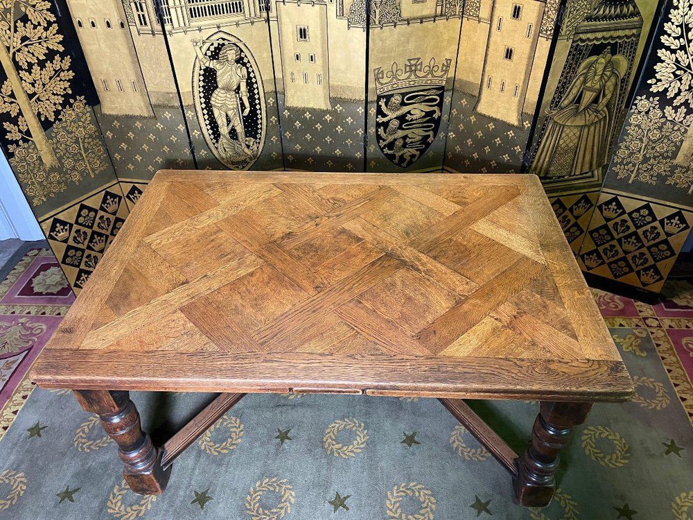 Louis XII Farm Table with Extensions for sale at Pamono