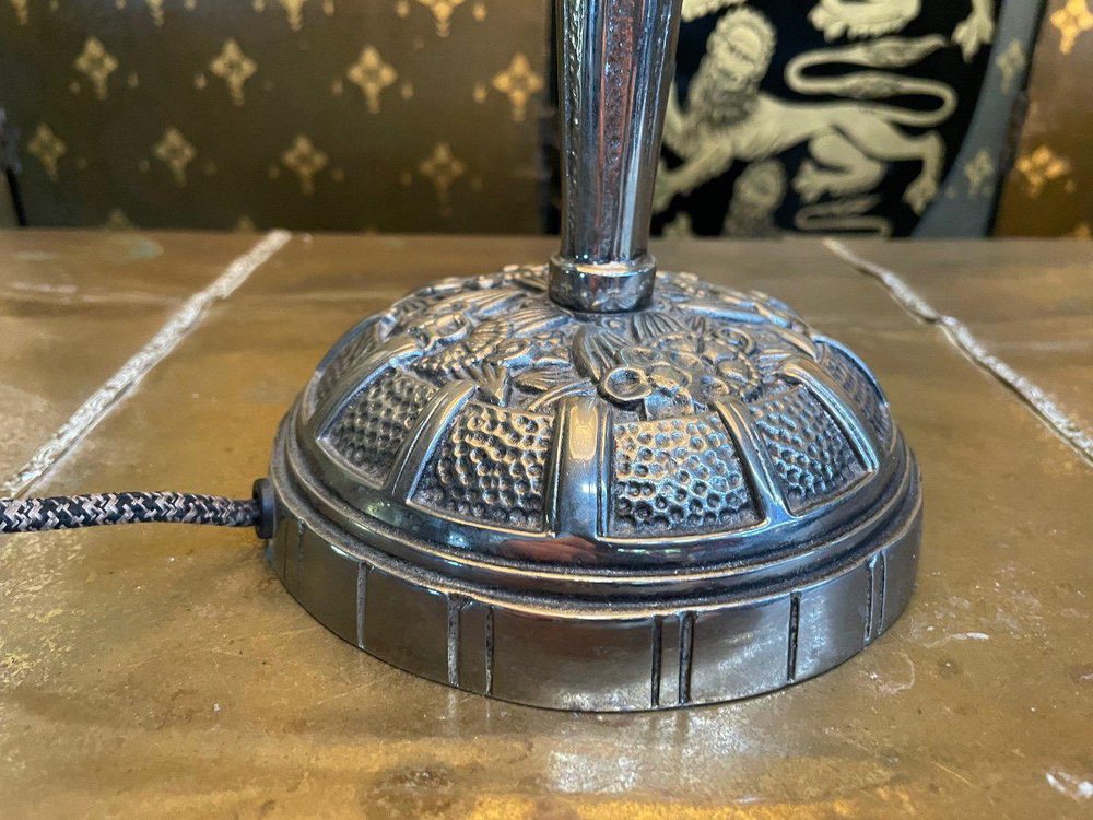 Art Deco Metal Lamp for sale at Pamono