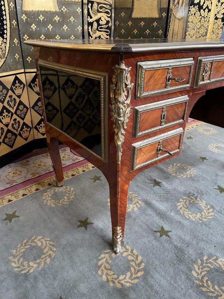 Louis XV Marquetry Flat Desk for sale at Pamono