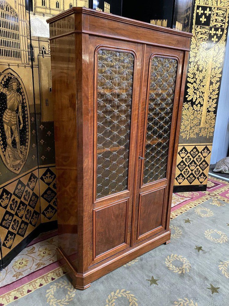 Louis Philippe Bookcase Cabinet in Wood for sale at Pamono