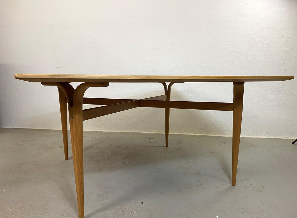Cleft-Leg Side Table in Ash Wood by Bruno Mathsson for Karl Mathsson ...