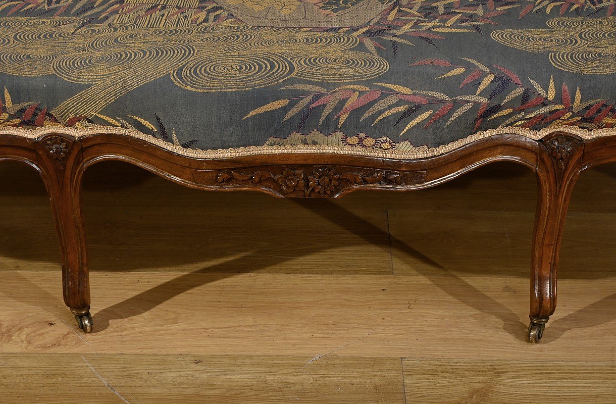 Louis XV Living Room Set in Walnut, 1920s, Set of 5 for sale at Pamono