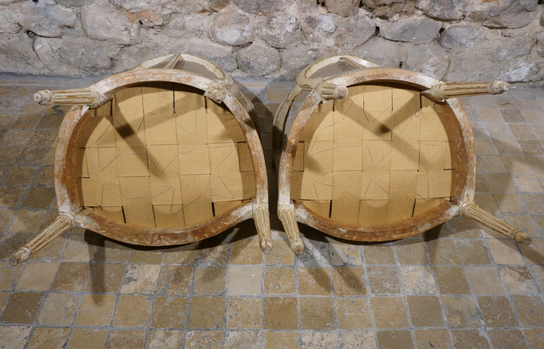 Neoclassical Louis Xvi Armchairs by Pierre Remy, 18th Century, Set of 2 ...