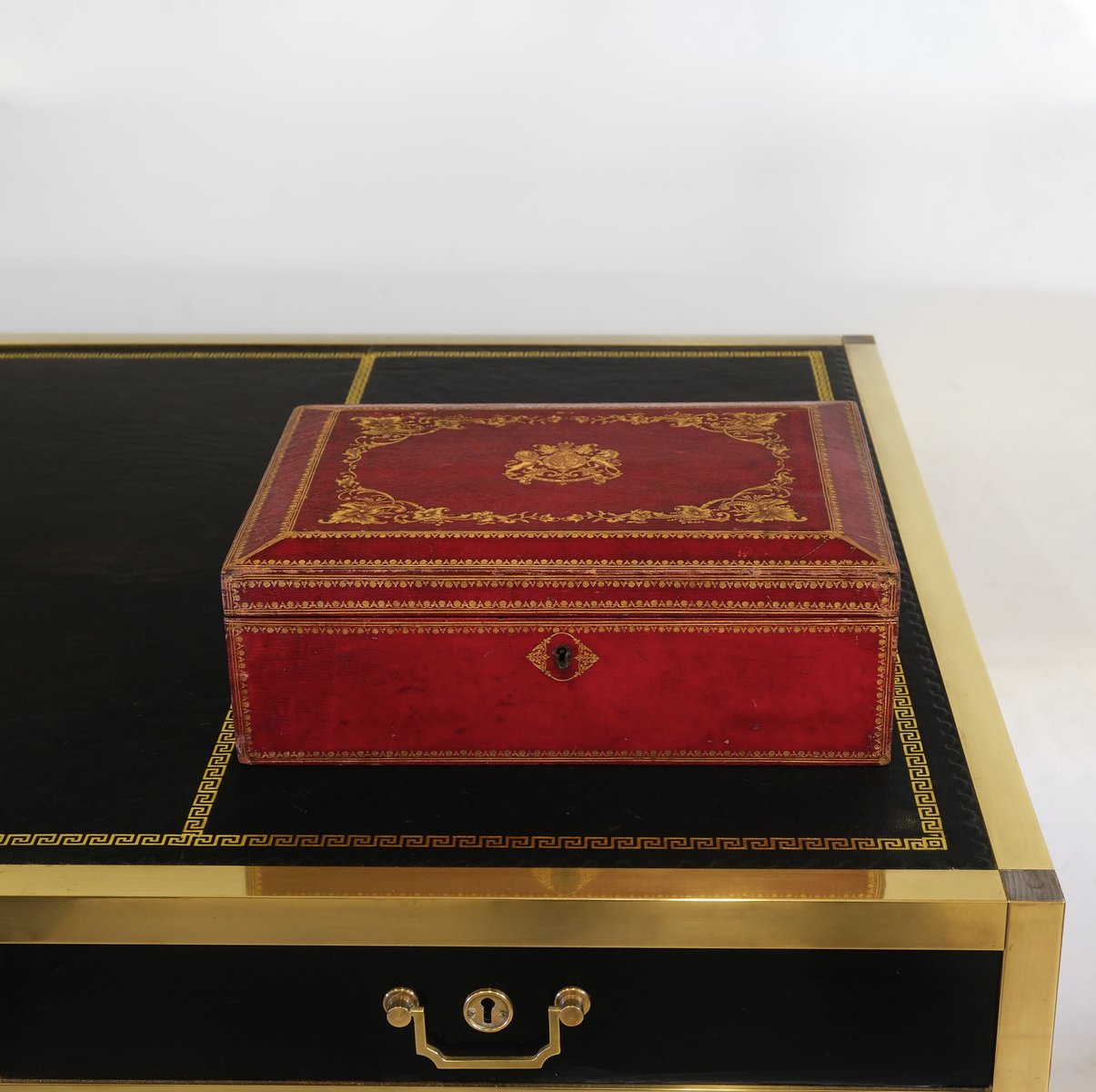 Wickwar London Victorian Red Leather & Gilt Investiture Box British ...