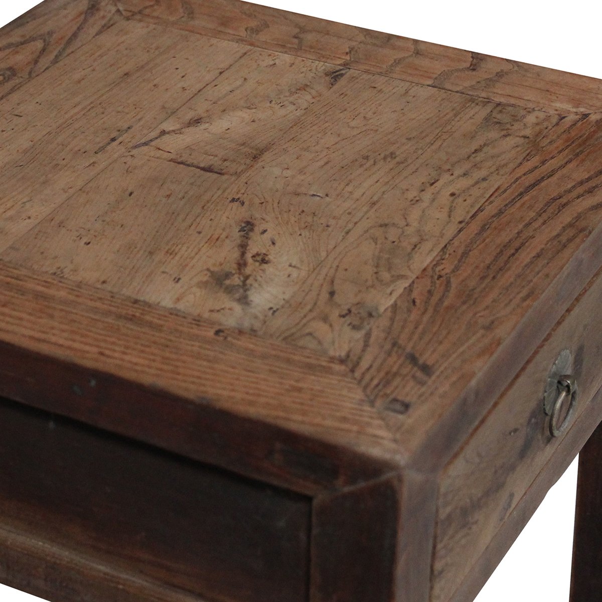 Elm Side Tables, 1890s, Set of 2 for sale at Pamono