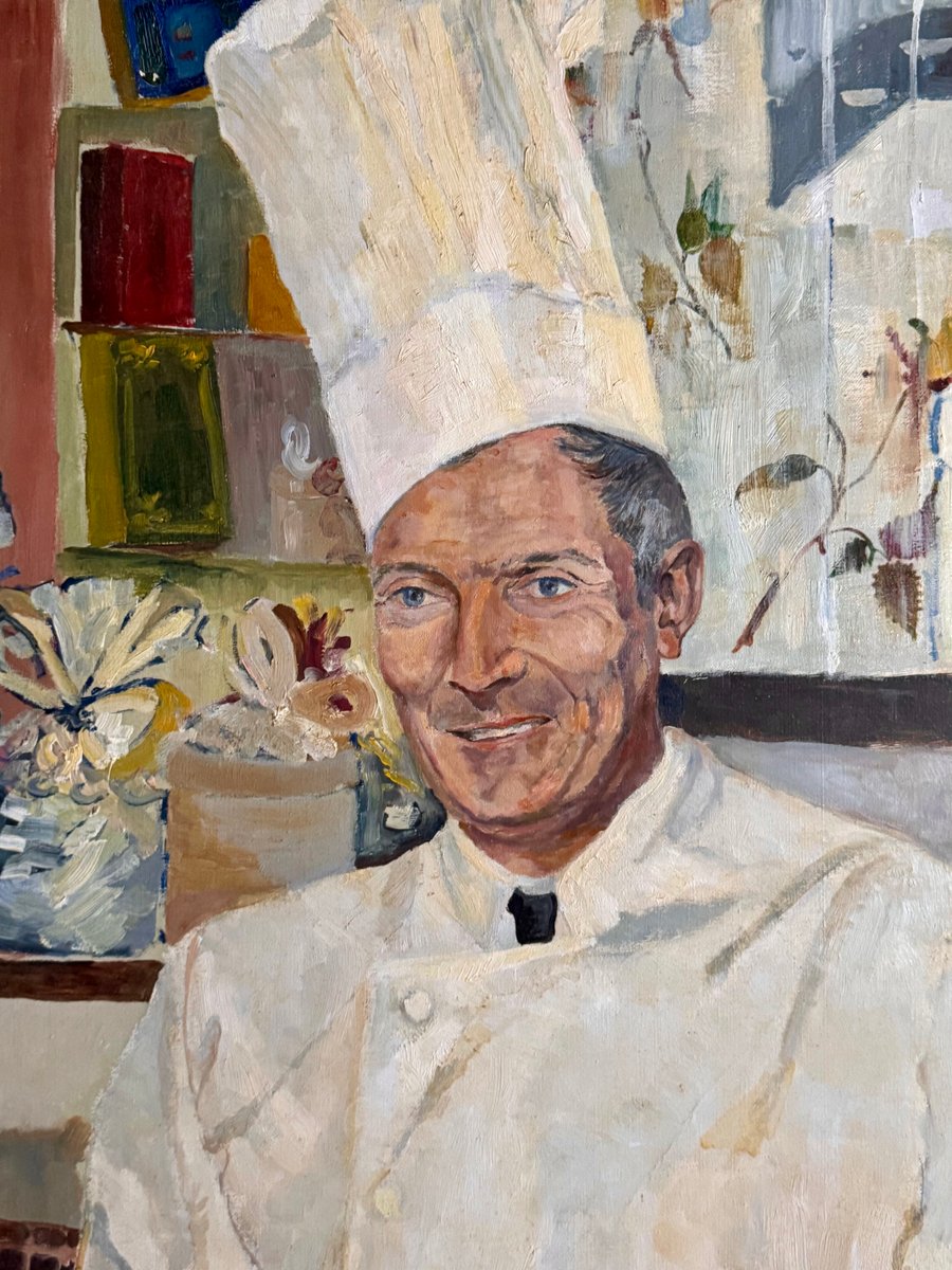 Portrait of a Chef, 1967, Oil on Canvas for sale at Pamono
