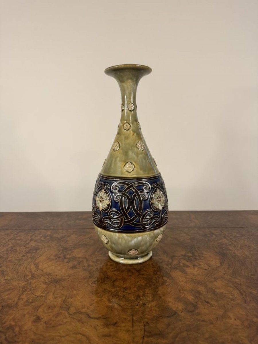 Antique Art Nouveau Stoneware Baluster Vases from Royal Doulton, 1900s ...