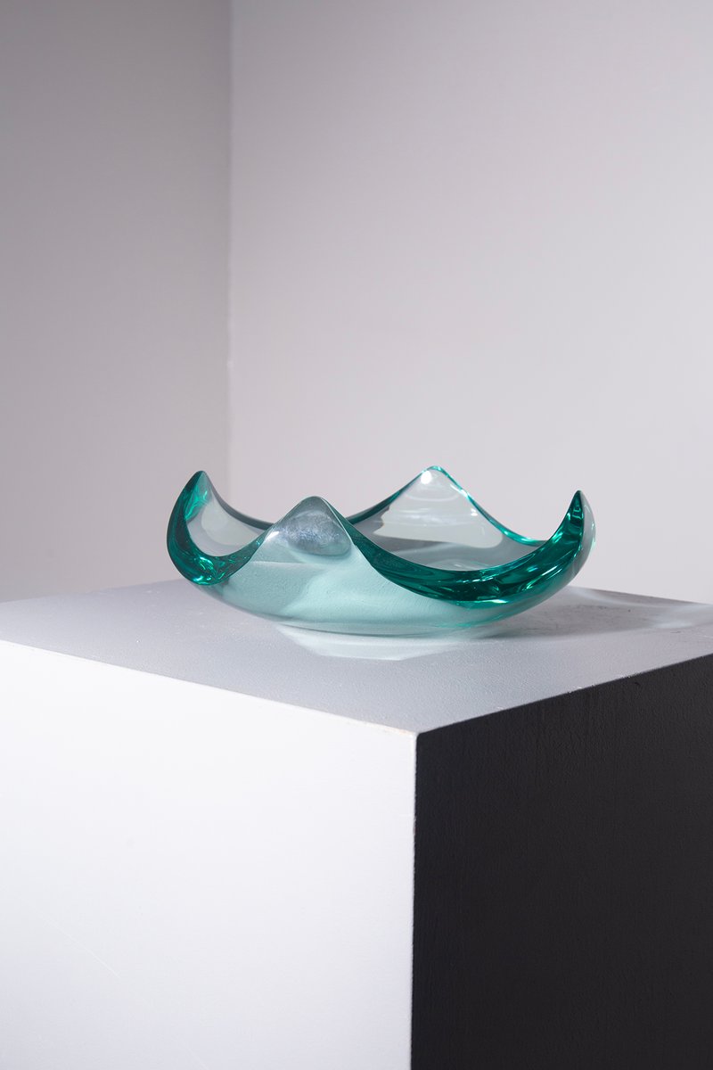 Crystal Pocket Emptier by Erwin Walter Burger for Fontana Arte, 1950s ...