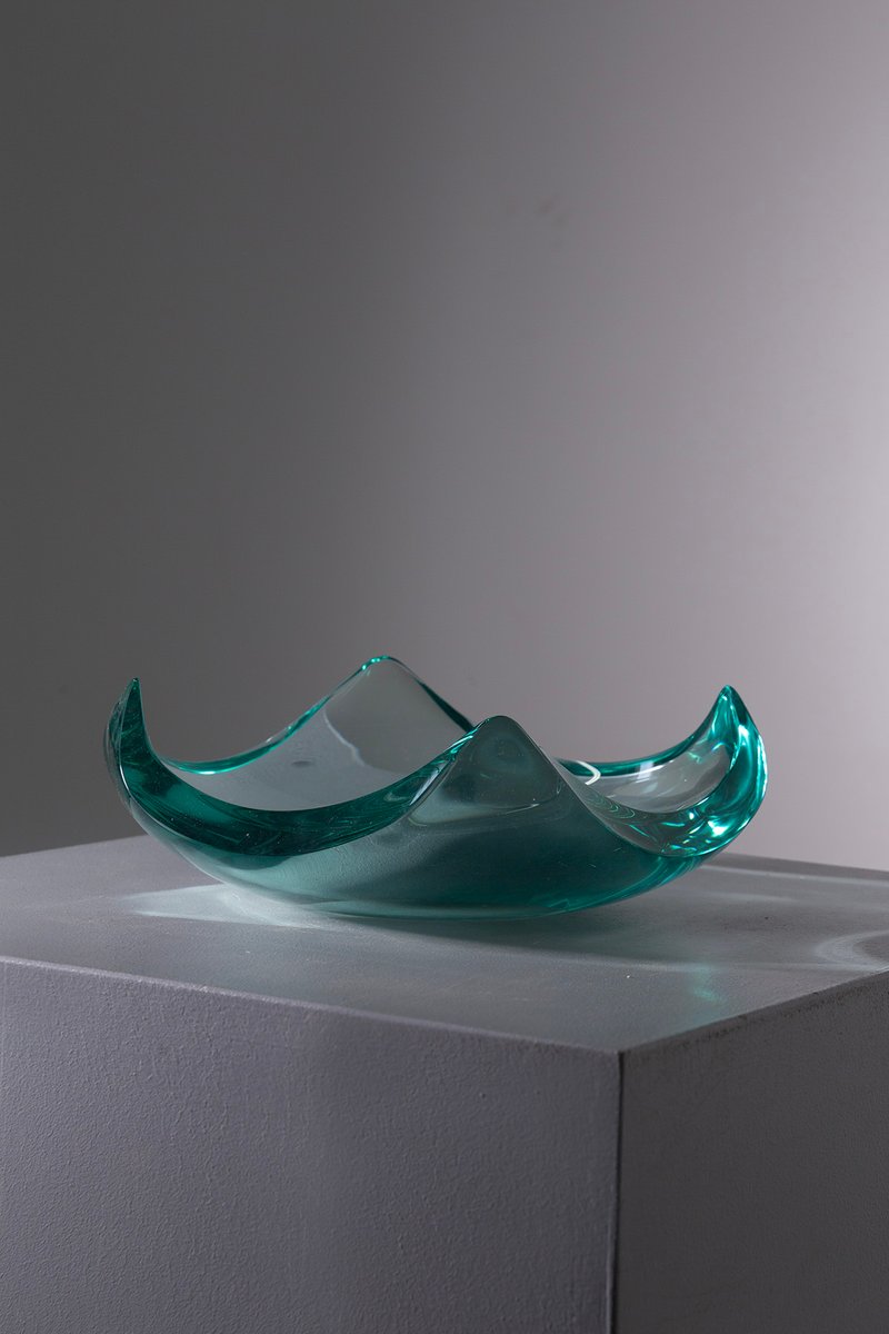 Crystal Pocket Emptier by Erwin Walter Burger for Fontana Arte, 1950s ...