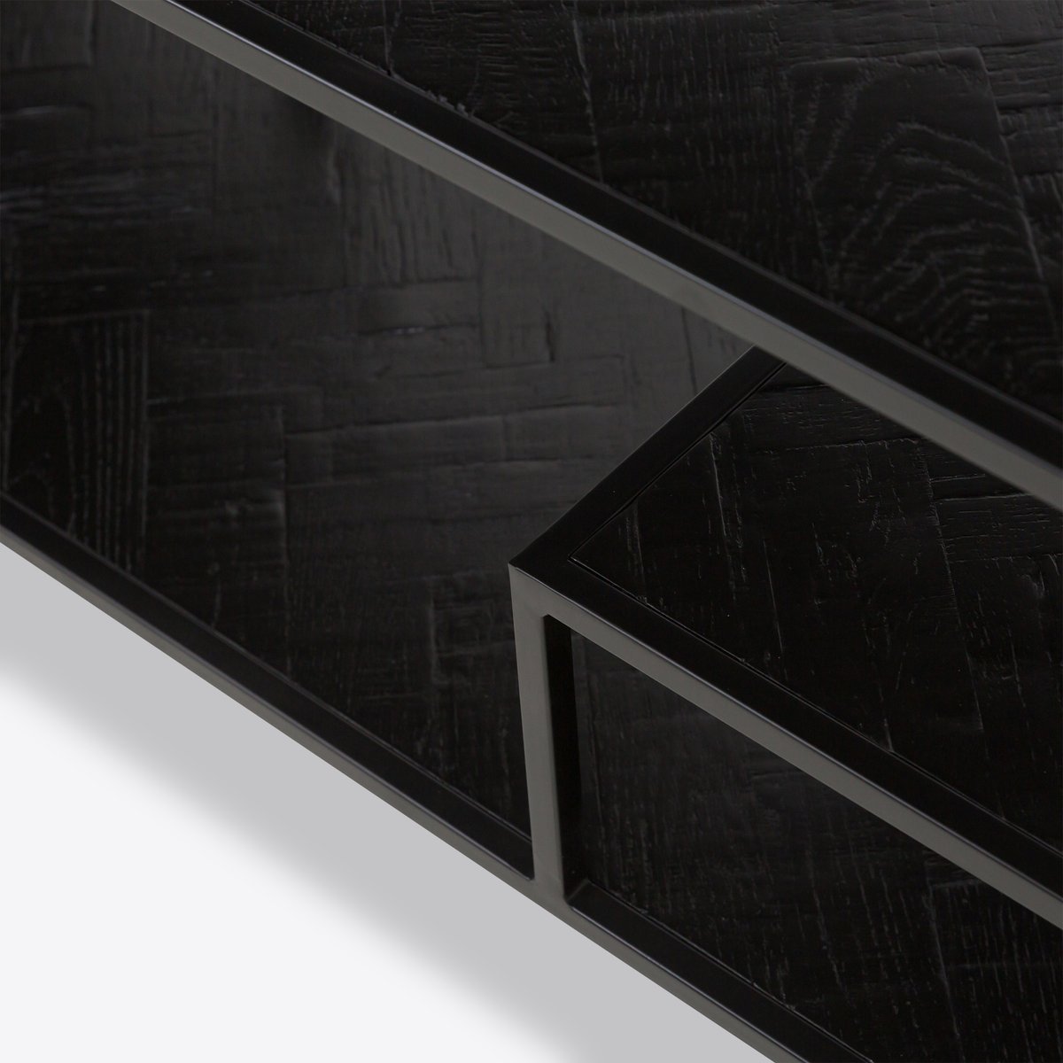 York Ebonised Oak Console Table from Pure White Lines for sale at Pamono