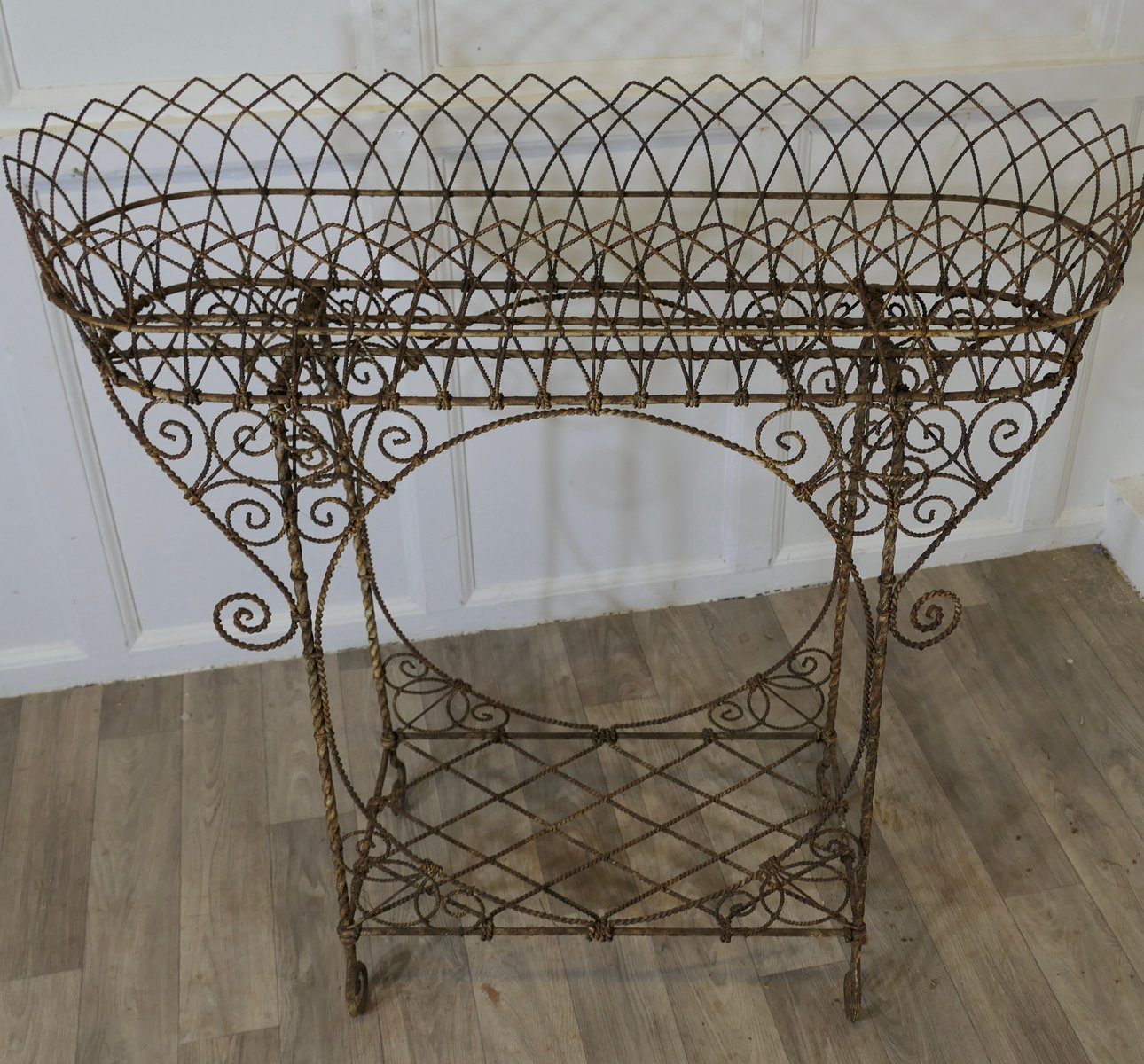 Regency Wire Work Plant Stand for sale at Pamono