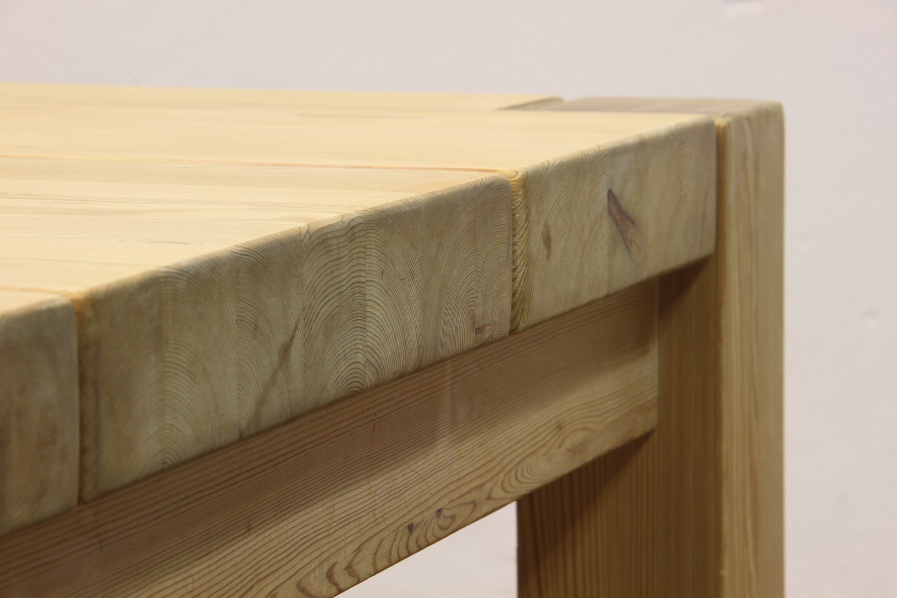 Danish Pine Wood Coffee Table, 1970s for sale at Pamono