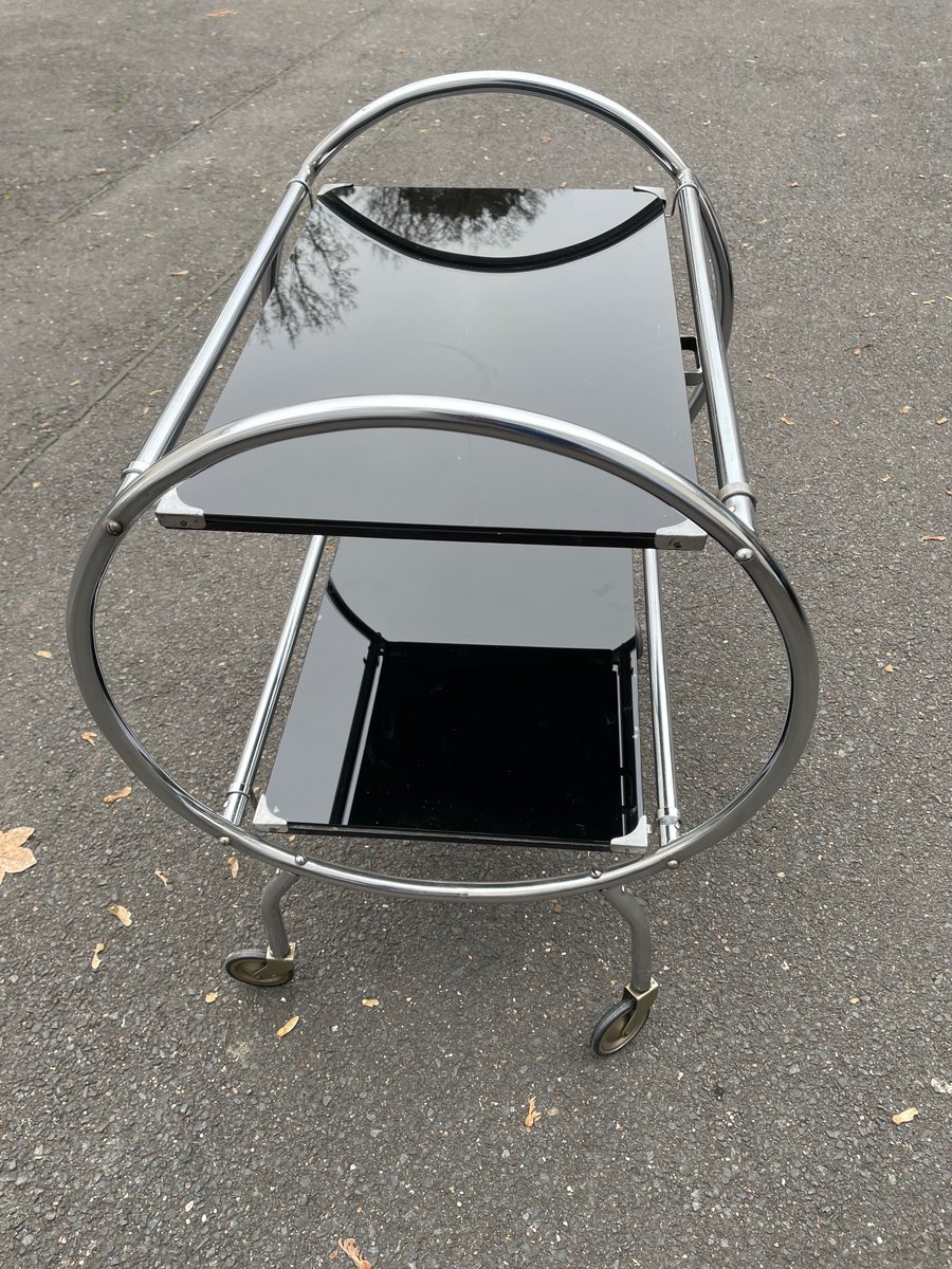 Art Deco Chrome Bar Cart, Germany, 1920s for sale at Pamono