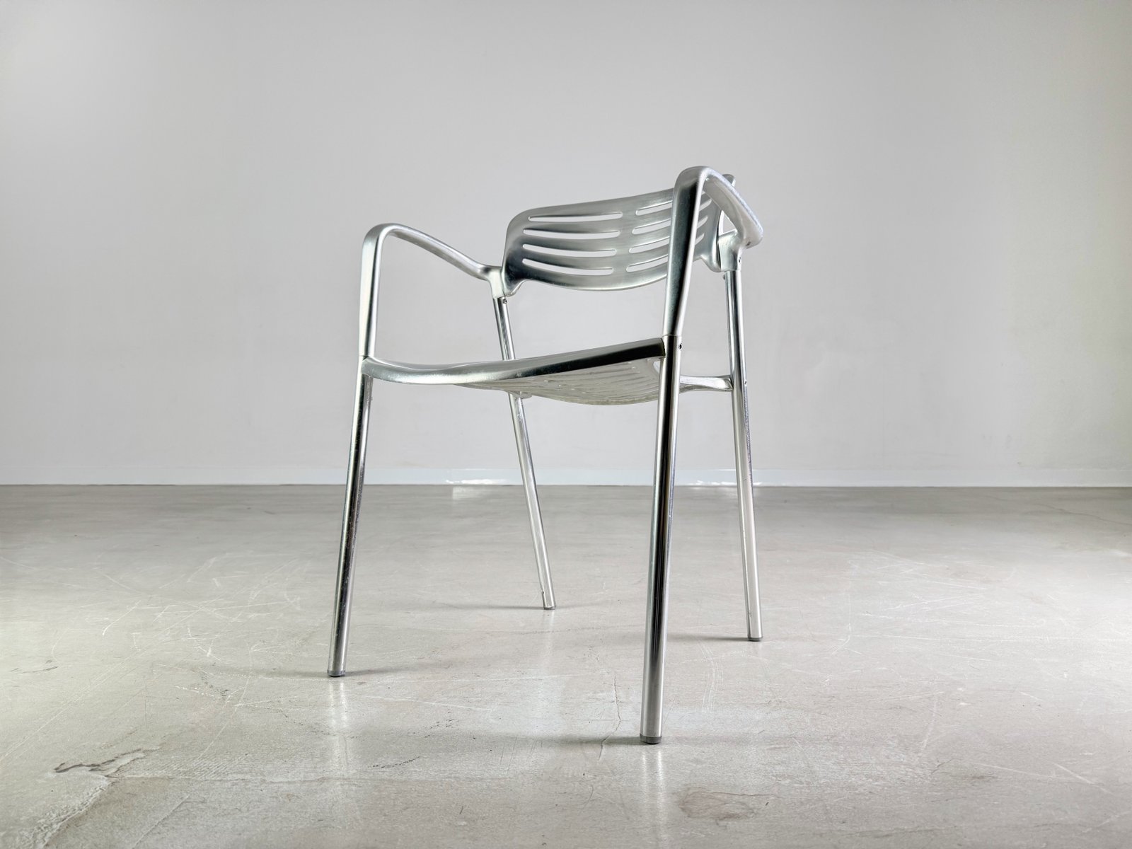 Aluminum Toledo Chairs by Jorge Pensi, Set of 4 for sale at Pamono