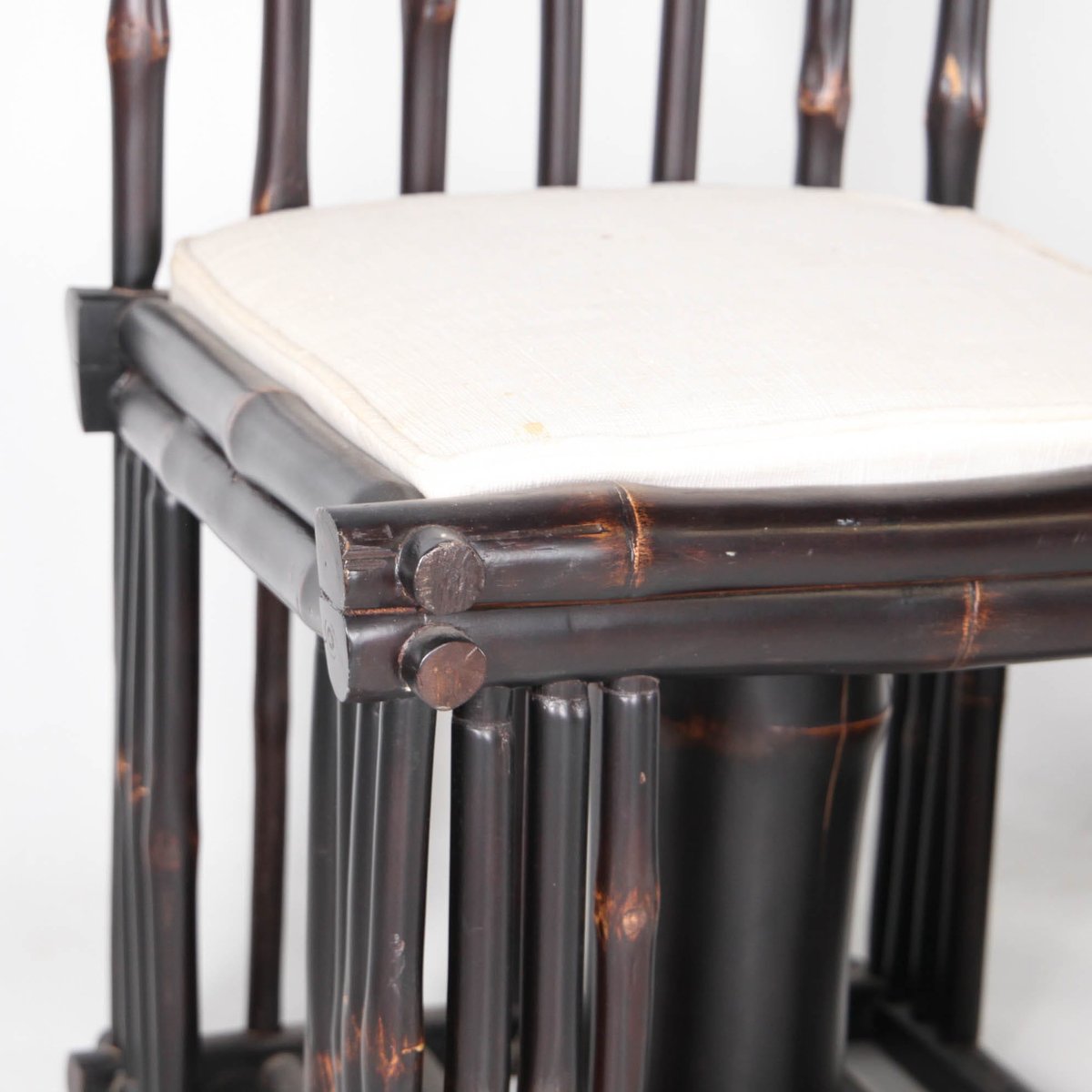 Set of Bamboo Side Chairs, 1980s for sale at Pamono