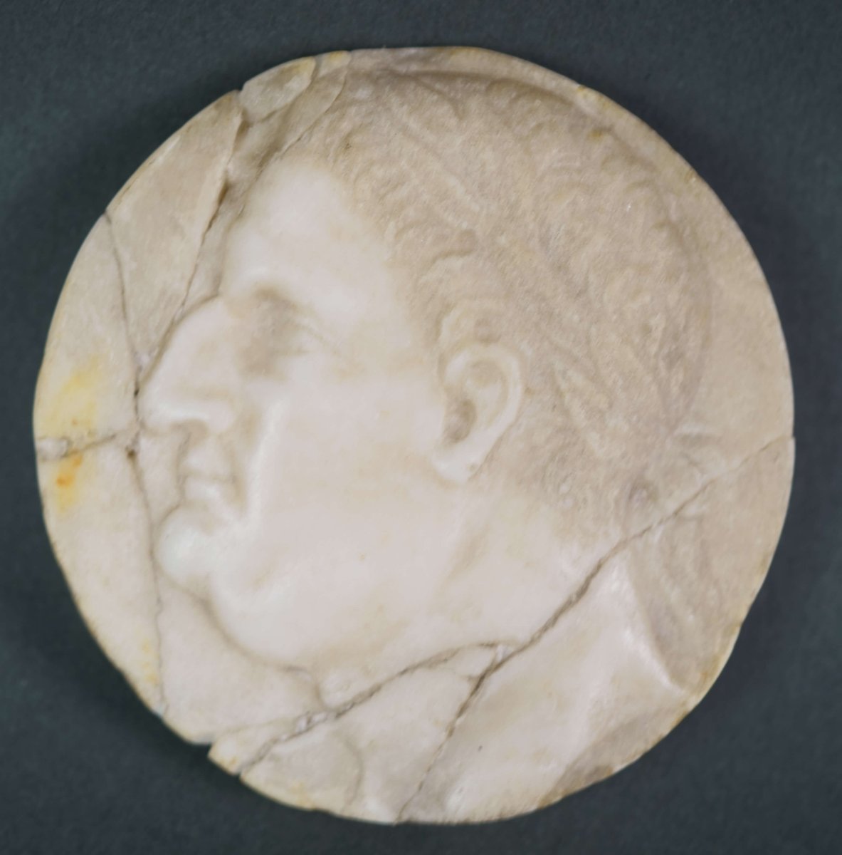Grand Tour Marble Medallion Profile of Emperor Galba, 18th Century for sale at Pamono
