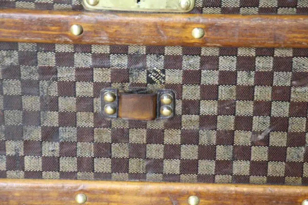Grande Malle en Toile Checkers de Louis Vuitton en vente sur Pamono