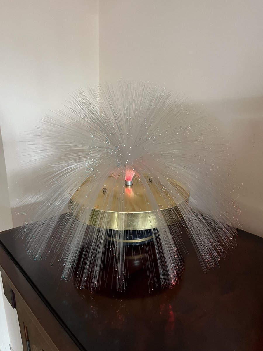 Mid-Century Multicolored Fiber Optic Rotating Lamp, 1960s for sale at ...
