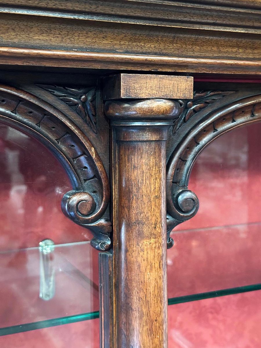 Antique Historicist Display Cabinet in Wood, 1870s for sale at Pamono