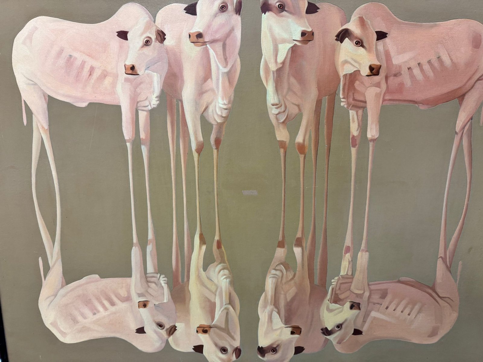 Peter Von Artens, Cows, 1970s, Oil on Canvas for sale at Pamono