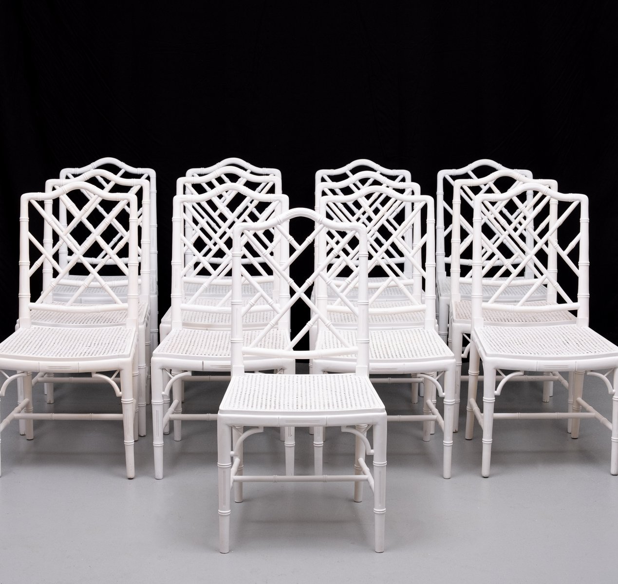 Faux Bamboo Dining Chair in the style of Jonathan Adler, 1970s for sale ...