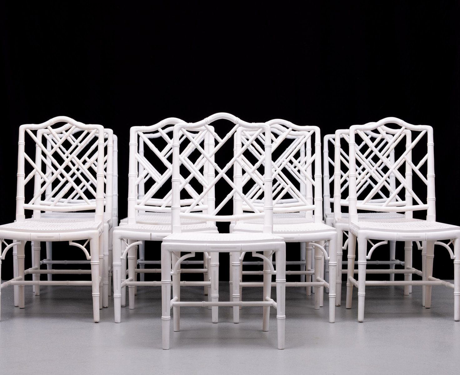 Faux Bamboo Dining Chair in the style of Jonathan Adler, 1970s for sale ...