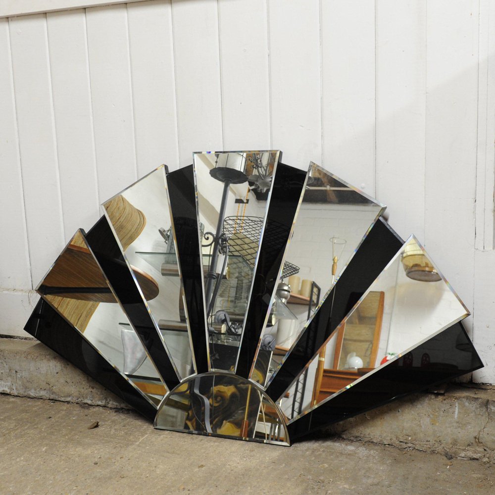 Art Deco Style Fan Wall Mirror, 1990s for sale at Pamono