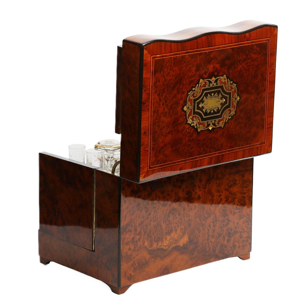 19th Century Napoleon III Carriage Bar in Marquetry Technique for sale ...