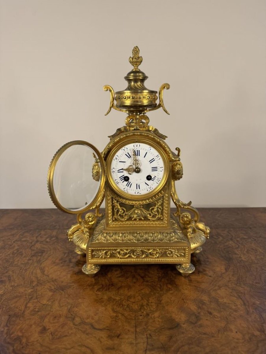 Victorian French Mantle Clock, 1880s for sale at Pamono